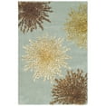 SAFAVIEH Soho Fiesta Celebration Wool Area Rug, Light Blue/Multi, 9' x ...