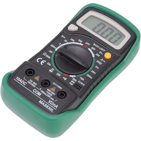 Digital Multimeter, Backlight Display Electrician Meter Rubber Shell ...