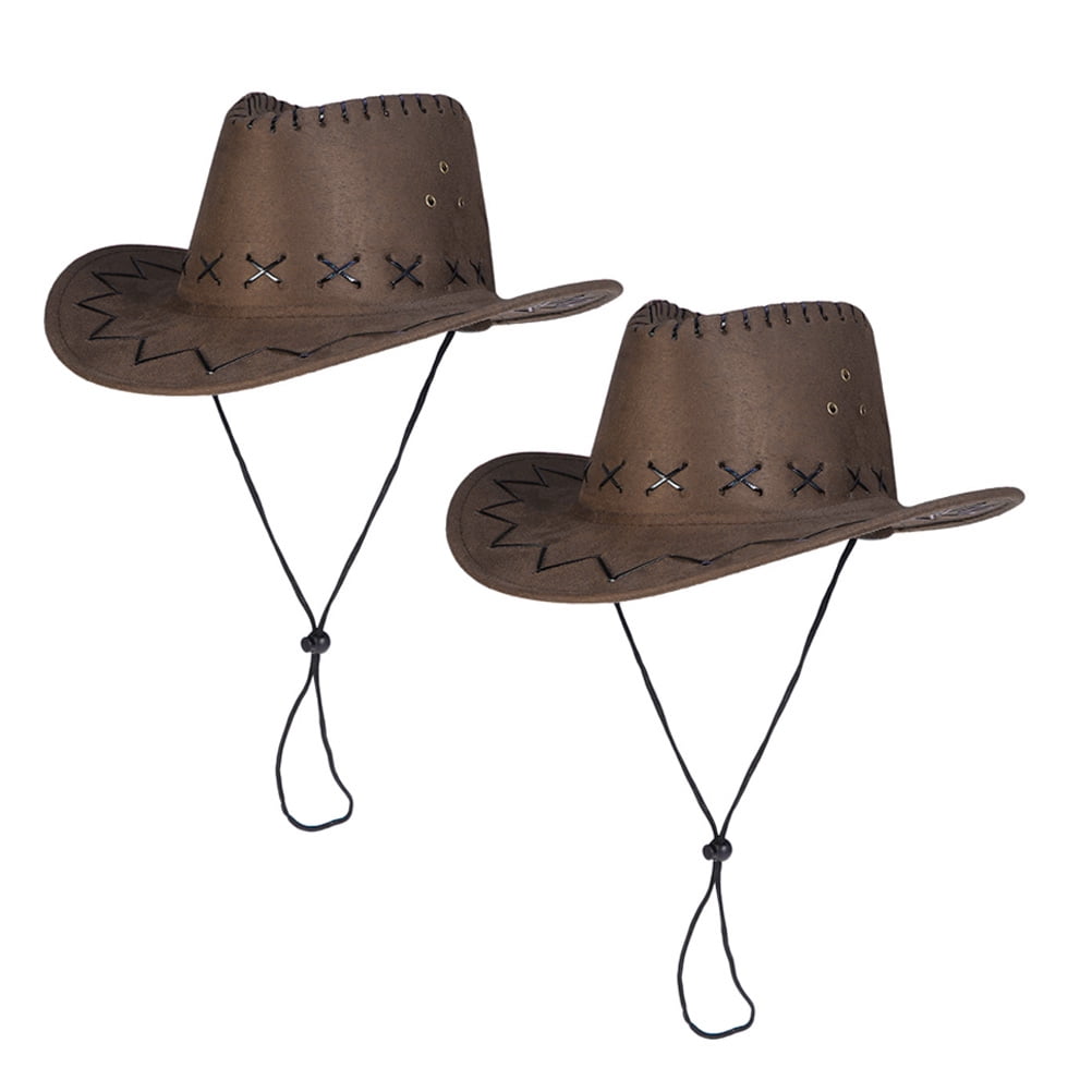Click here for Greenadscape 2pcs Outdoor Brown Western Cowboy Hat... prices