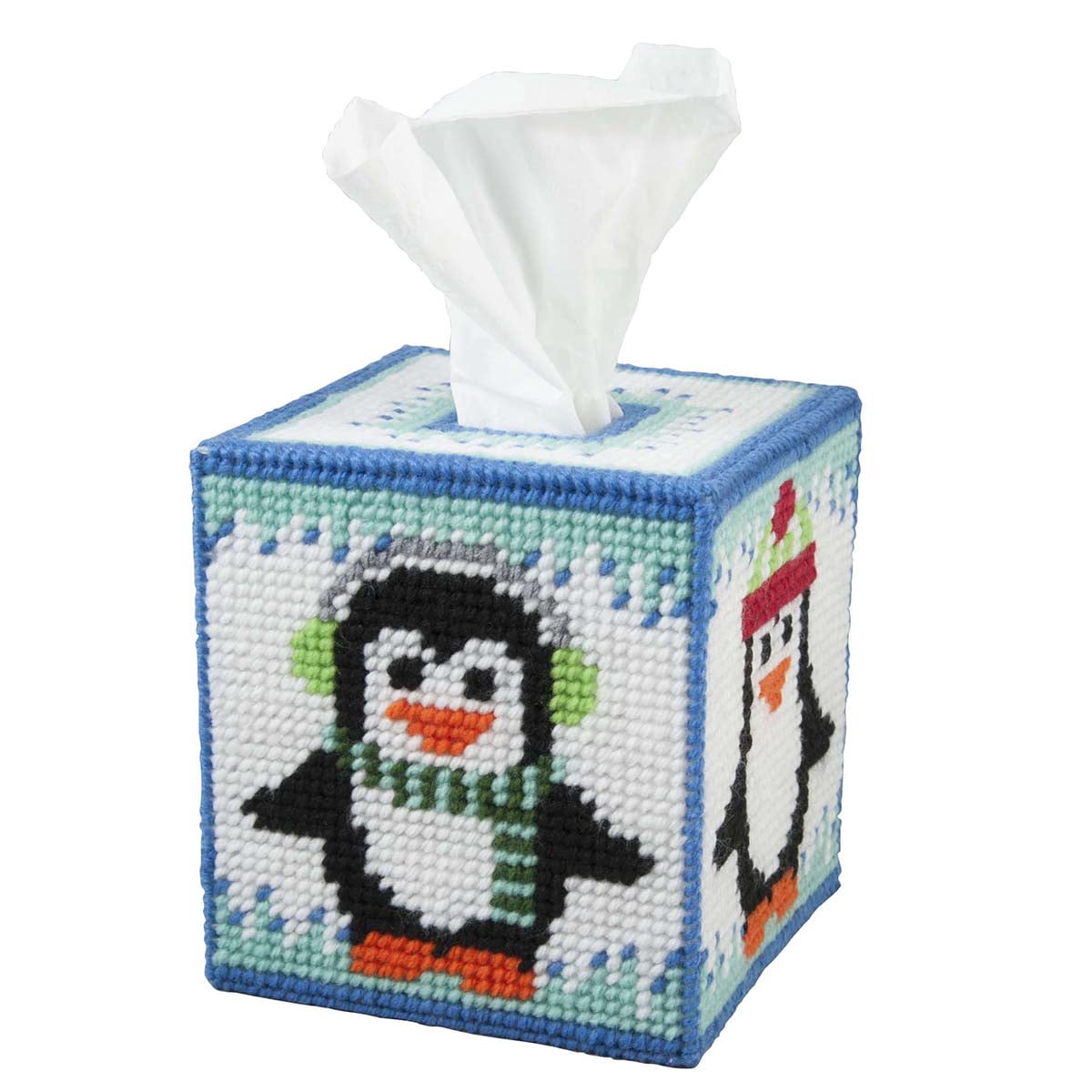 Home & Living Bathroom Décor Bathroom plastic canvas Penguin Tissue box ...