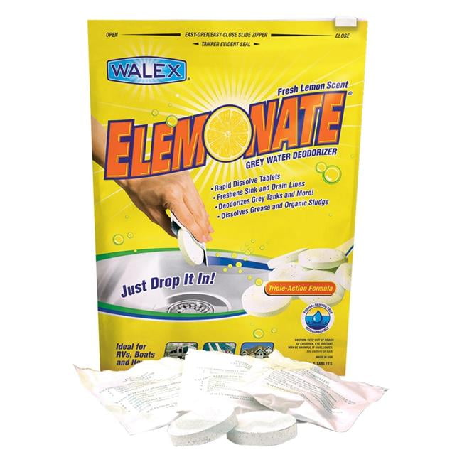 Walex Products Elemonate Gray Water Holding Tank Deodorizer Tablets ...