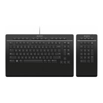 R-Go Split Ergonomic Keyboard, QWERTY (US), Black, Wired USB Keyboard ...