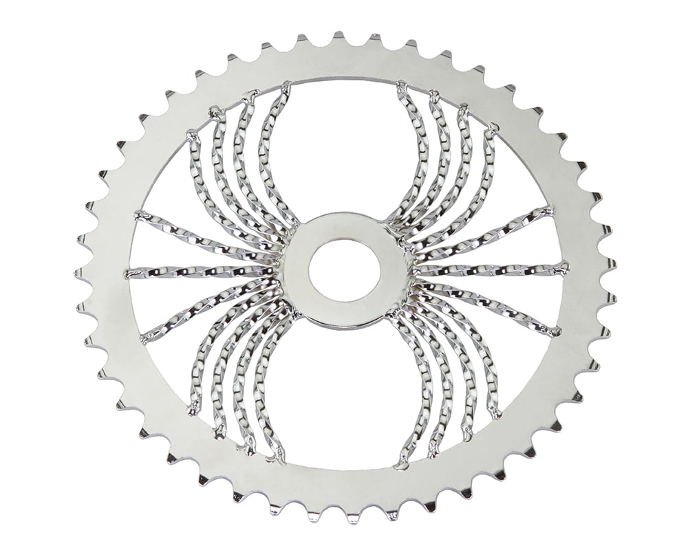 Bike Lowrider Spider Twisted Steel Chainring 1/2 X 1/8 44t Chrome ...