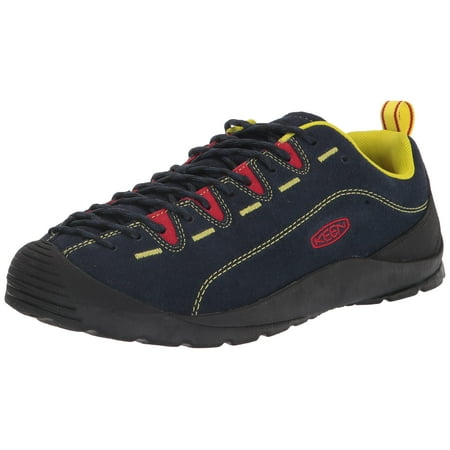 KEEN Men's Jasper Suede Leather Climbing Approach Sneaker, Black Iris ...