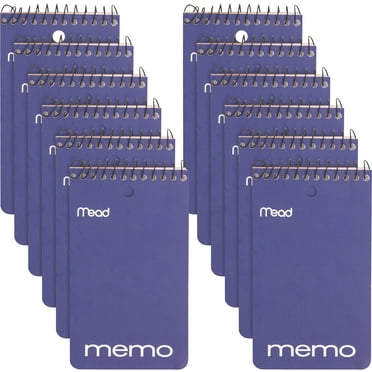 Mead Memo Book Refill Pages - 80 Sheets - 3 3/4" x 6 3/4" - White Paper ...