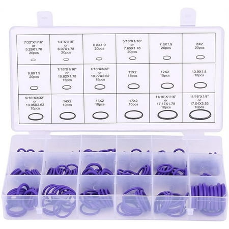 Rubber O-Ring Assortment Set, Buna-N Gasket Sealing Rings and ...