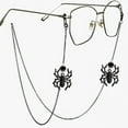 Black Hollow Bat Glasses Chain Unique Spiders Pendant for Styles and ...
