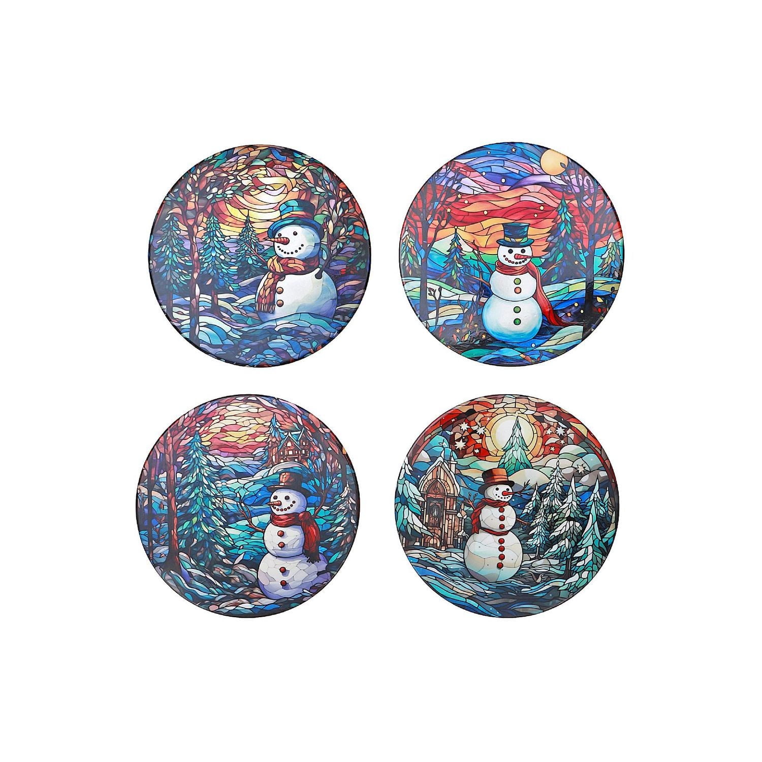 Click here for Home Décor Round Trivet Snowman 8 L X 8 W X 0.3 H... prices