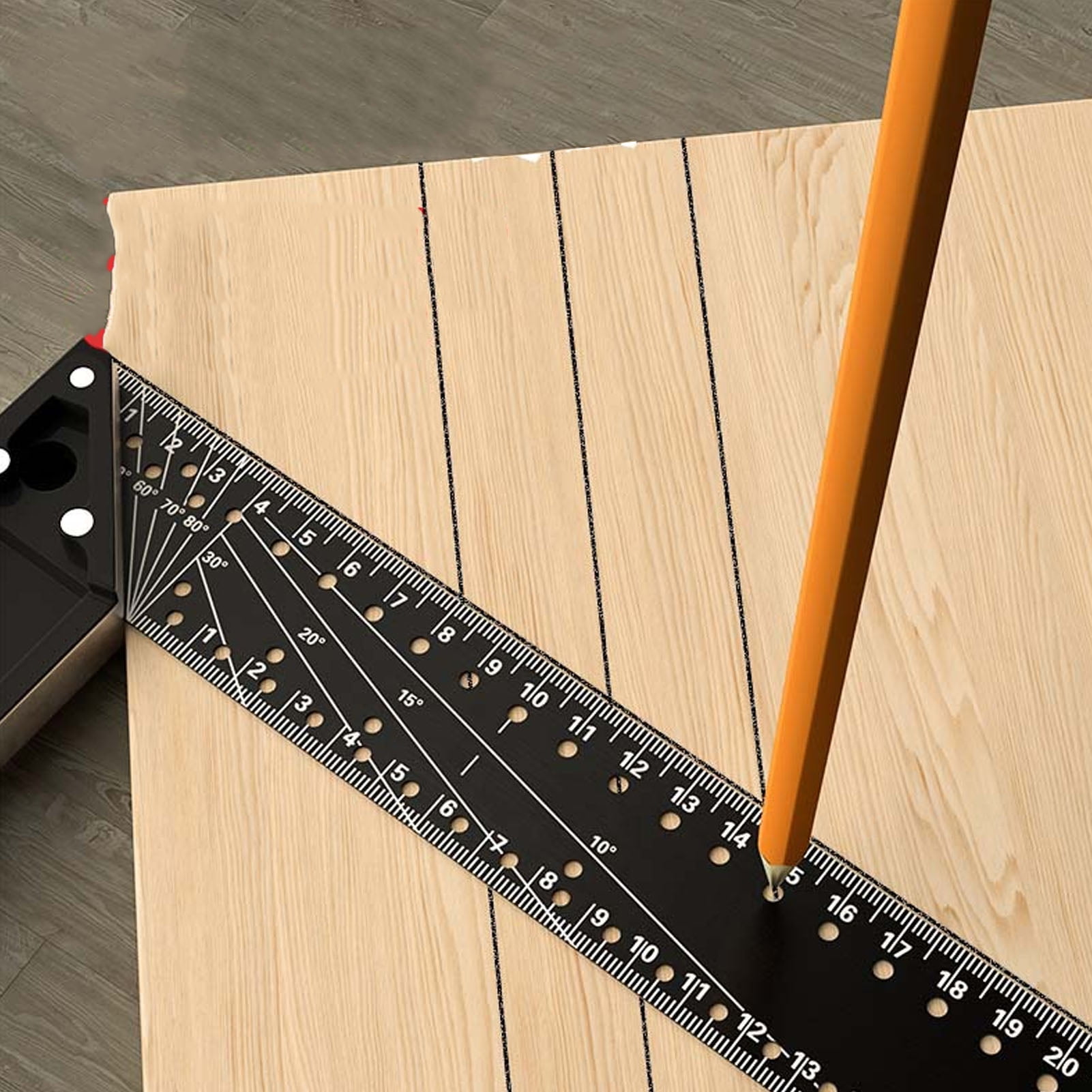 Regla De Medición De Múltiples ángulos, Cuadrado Combinado De Escala ...