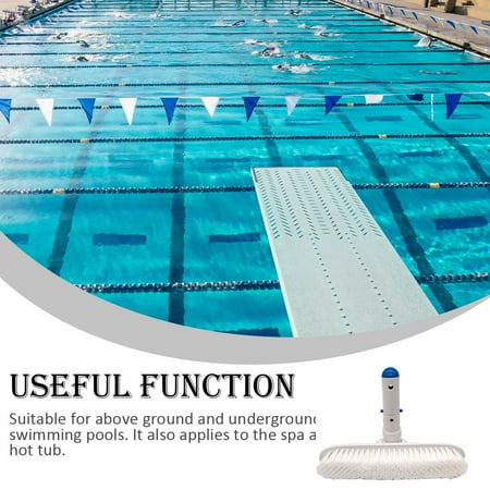 Pool-wall Cleaning Brush Plastic Manual Clean Head Polished Dirt of ...
