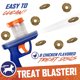 Nerf Dog Toys, Treat Blaster Fetch Dog Toy with 8 Chicken-Flavored ...