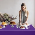 12ct Purple Plastic Disposable Rectangle Table Cover 54x108 Inch ...