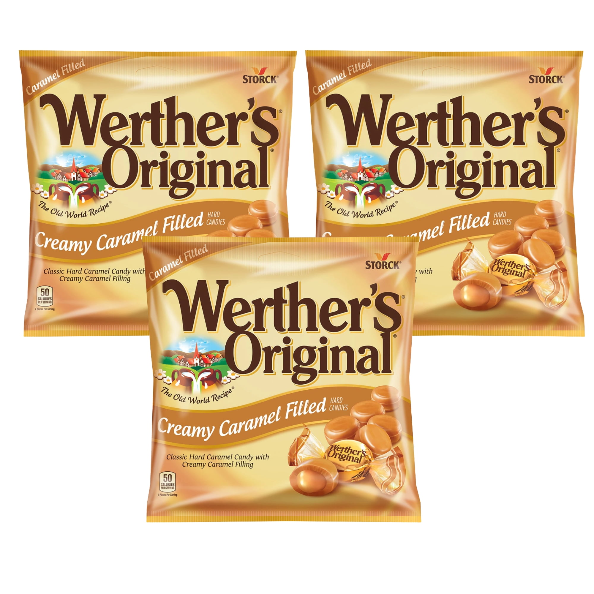 Werther's Original Creamy Caramel Filled Candy Made with Real Butter ...