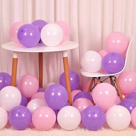 100 pcs Pastel Balloons, 10 Inch Assorte Colours Macaron Latex Birth ay ...