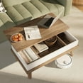 Meilocar Wood Coffee Table, Lift Top Coffee Table with Hidden ...