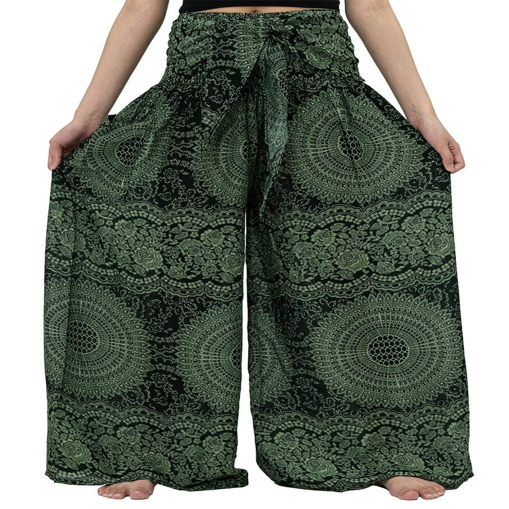 Click here for Generic Women Boho Beach Pants Female High Waist C... prices