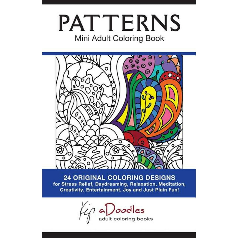 Patterns : Mini Adult Coloring Book - Walmart.com - Walmart.com