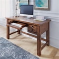 Pemberly Row Modern / Contemporary Wood Writing Desk in Brown - Walmart.com
