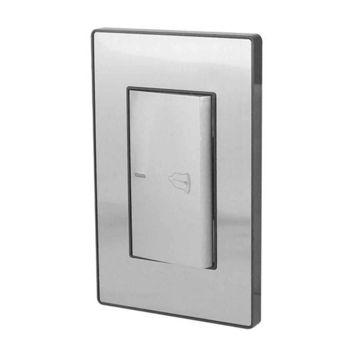 Placa Armada Boton Timbre Sanelec 4644 Cordoba Acero Inoxidable Color ...