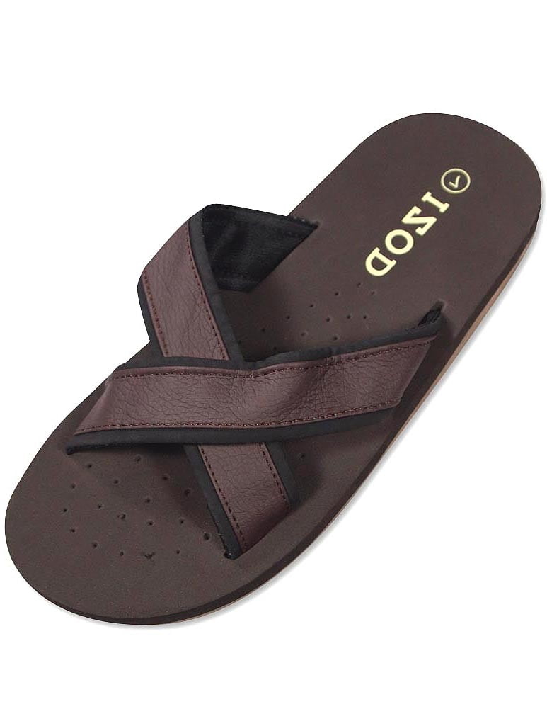 Izod Men's Criss Cross Slide Slip On Sandal for Beach Pool Everywhere ...