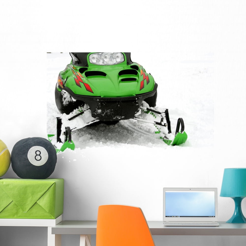 Snowmobile Wall Mural by Wallmonkeys Peel and Stick Graphic (36 in W x ...