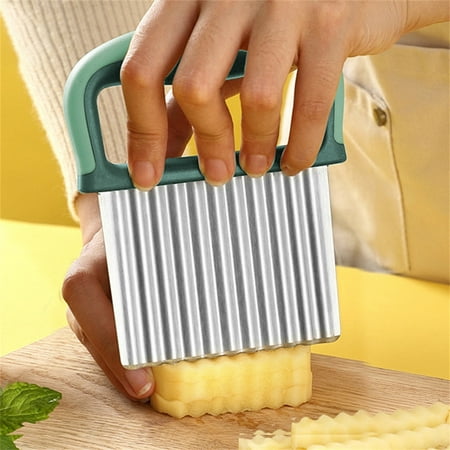Potato Chopper Fruit Wavy Slicer with Handle Onion Cheese Crinkle ...