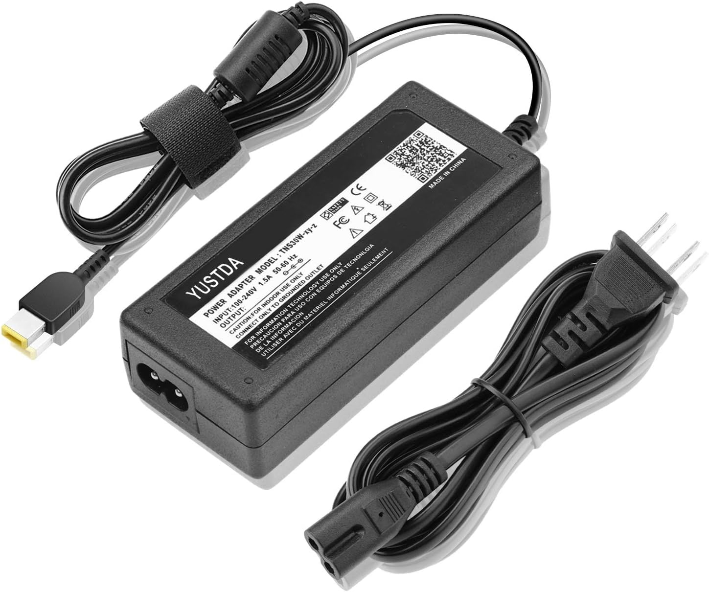 Yustda 20V 4.5A AC/DC Adapter Compatible with Lenovo ThinkPad USB-C ...