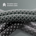 LAWONP-Chain Nylon Cable 60W, USB-A to USB-C, USB 3.0, 3.9ft, Dim Gray ...
