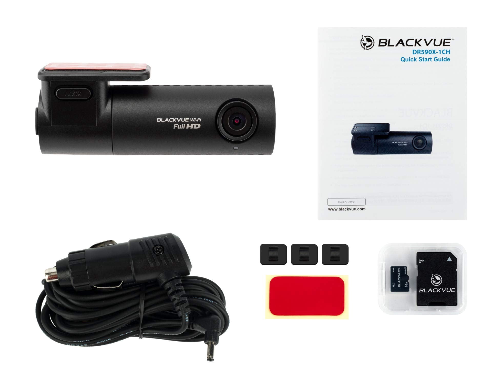 BlackVue DR590X-1CH With 32GB MicroSD Card Full HD Wi-Fi, 48% OFF