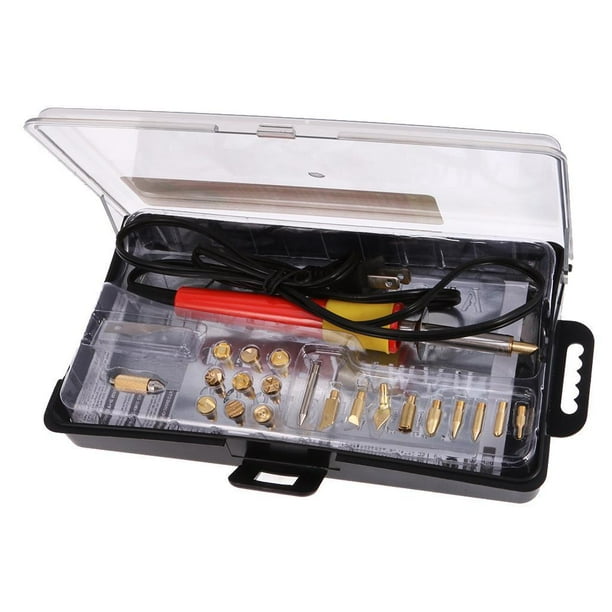 24pcs 110V 30W Wood Burning Pen Soldering Sets Pyrography Kit - Walmart.com