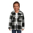 Wonder Nation Toddler Faux Sherpa Shacket, Sizes 12M-5T - Walmart.com