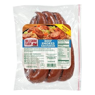 Eckrich Natural Casing Smoked Sausage Rope Family Pack, 39 oz - Walmart.com