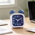 huayou Square Twin Bell Desktop Alarm Clock, Single Pack Night Light ...