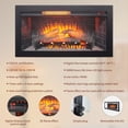 36 inch Infrared Electric Fireplace with Removable Trim kit Insert ...