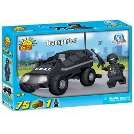 COBI New Action Town Police Transporter 75 Piece Building Block Set ...