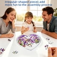 3 Layer Heart Acrylic Puzzle Wind Chime Suncatcher 7.5 in 83 Piece for ...