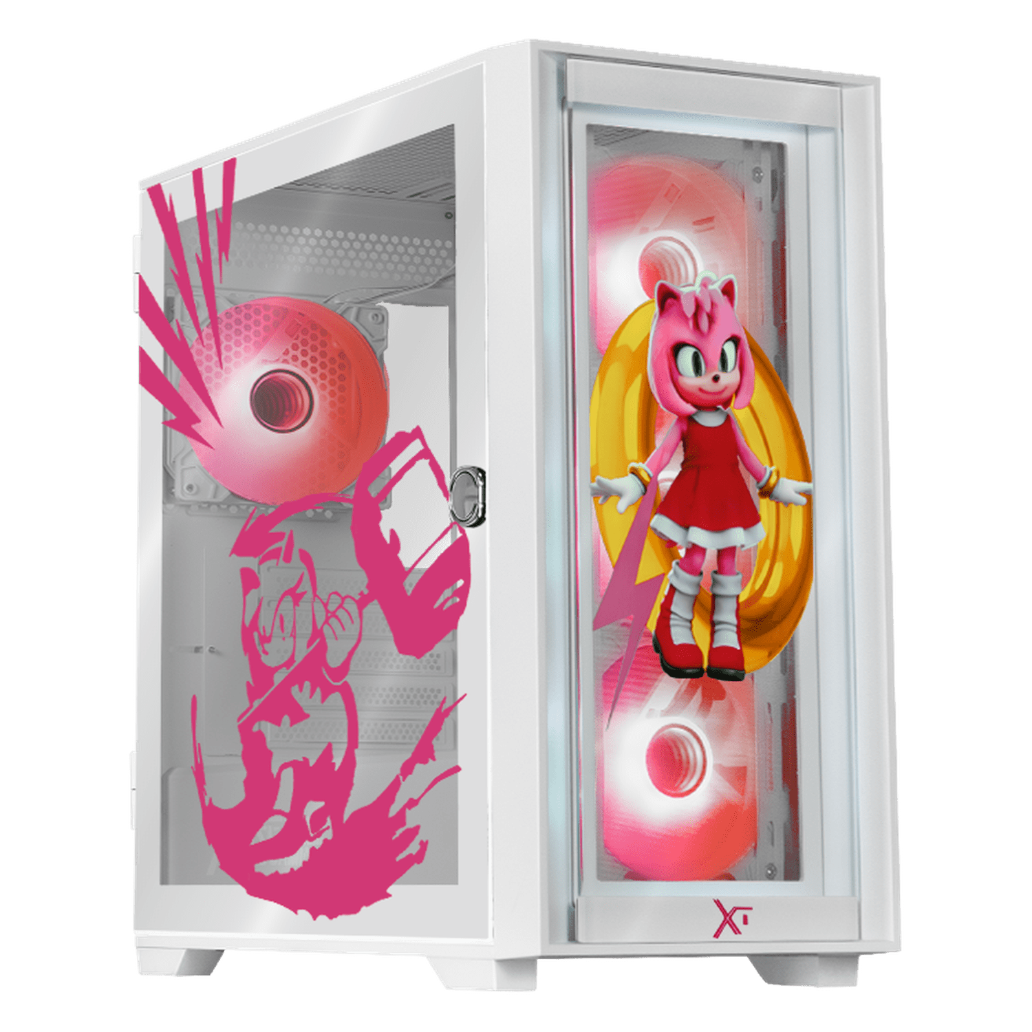 Gabinete Gamer XTREME PC GAMING Ring Amy Edition Mini Torre Micro ATX 4 ...