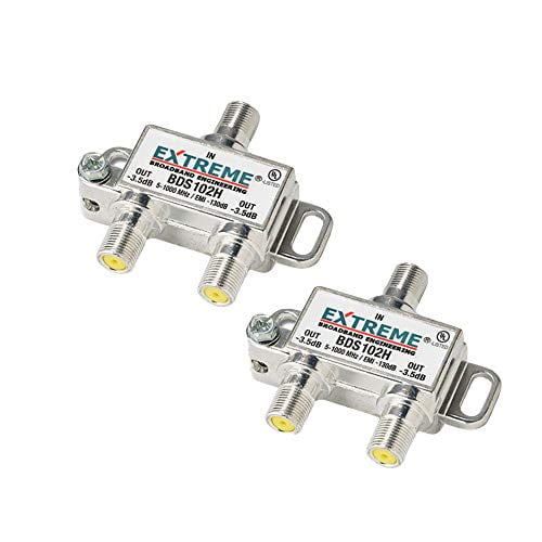 2 WAY EXTREME HD DIGITAL 1GHz HIGH PERFORMANCE COAX CABLE SPLITTER ...