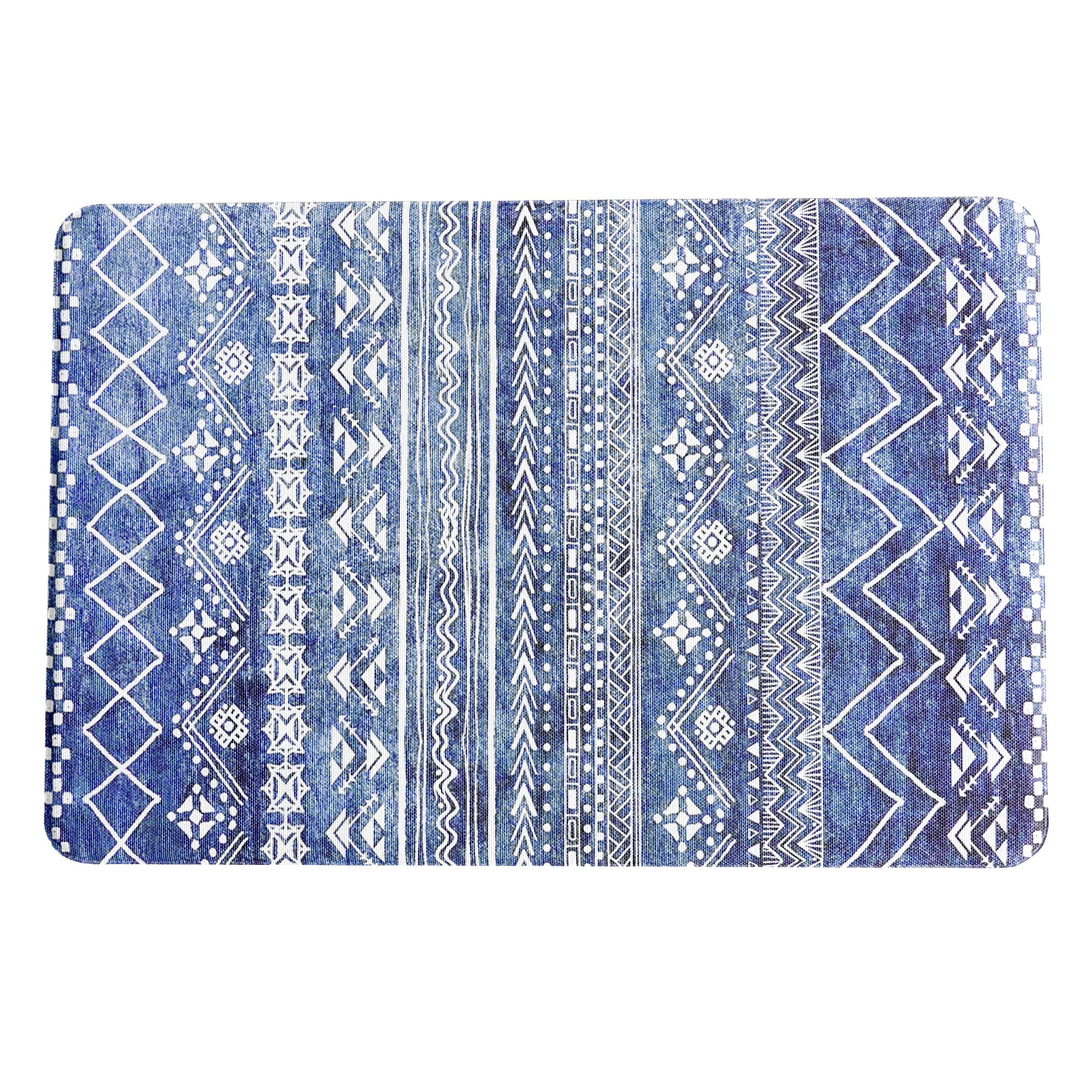 The Rug Hub Blue 24"X36" Anti Fatigue Floor Mat for Kitchen, Office, 1/ ...