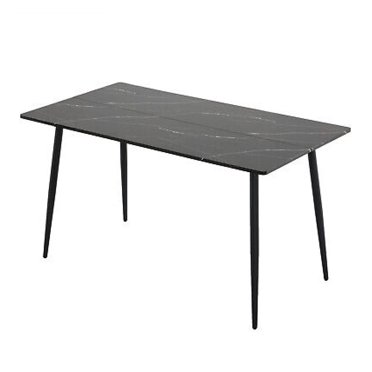 Free Shipping! Ktaxon Dining Table Modern Minimallist Glass Kitchen ...