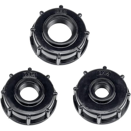 3 Pieces Ibc Drain Tank Adapter Plastic Water Tank Lid Adapter In S60x6 ...