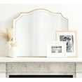 Kate and Laurel Hollyn Large Decorative Gold Wall Mirror, Scalloped ...