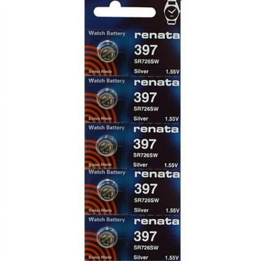 395 Watch Batteries - Pack of 5 Silver Oxide Button Cell Batteries ...