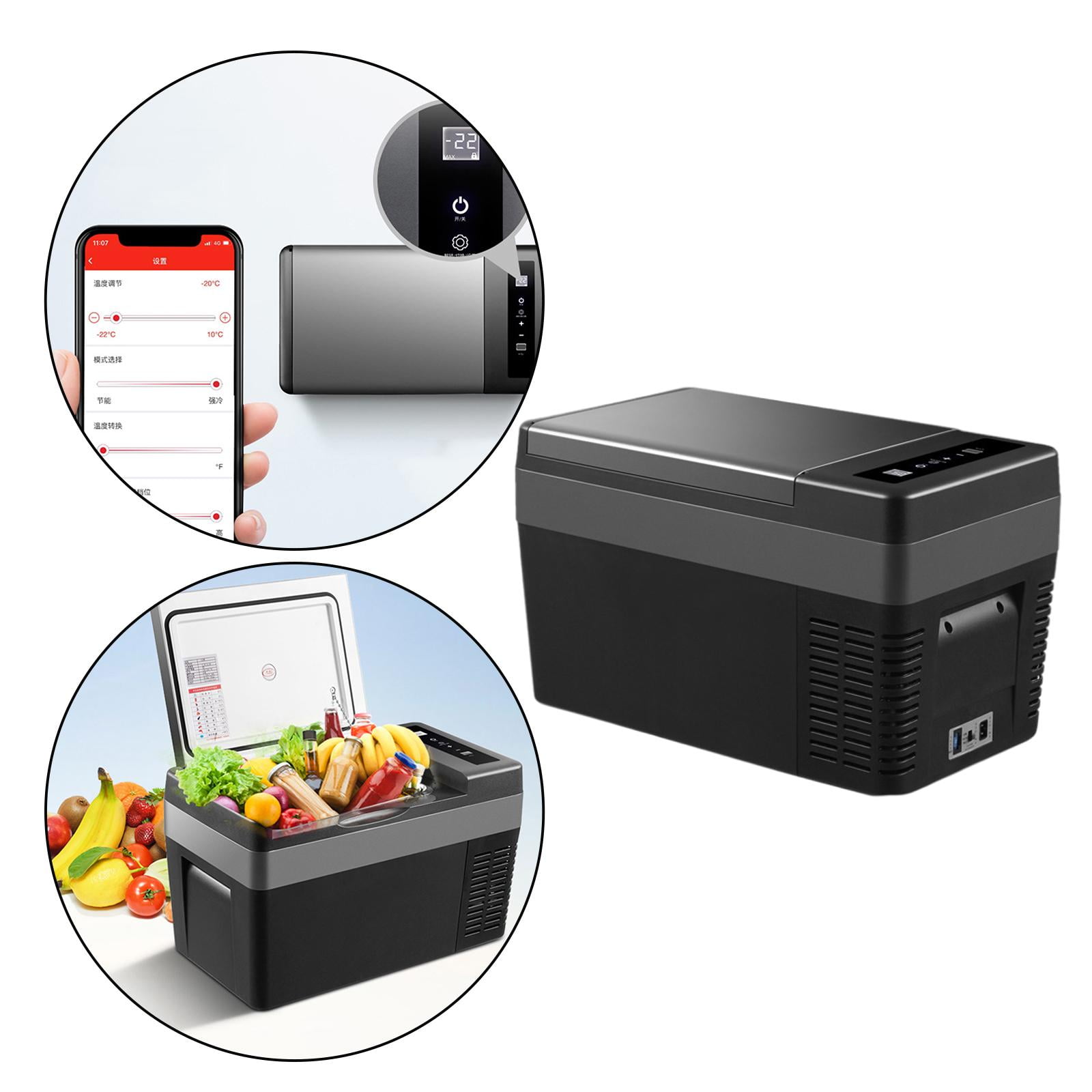 Mini refrigerador para automóvil, refrigerador pequeño portátil de 25 l ...