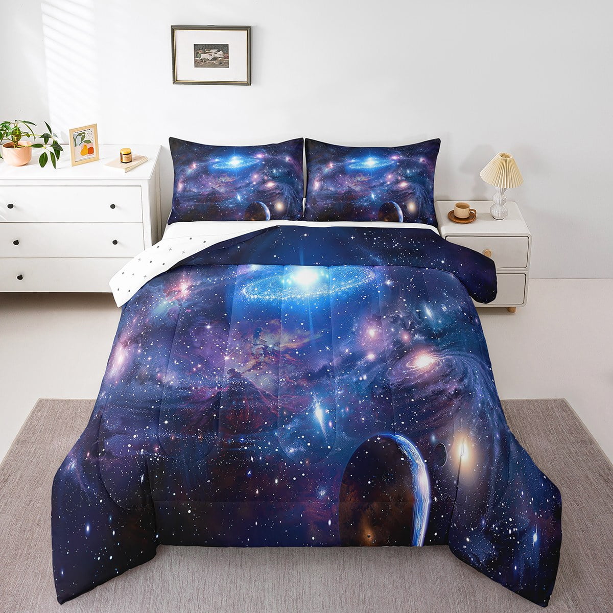 Click here for Erosebridal Starry Sky Bedding Sets Full With Comf... prices