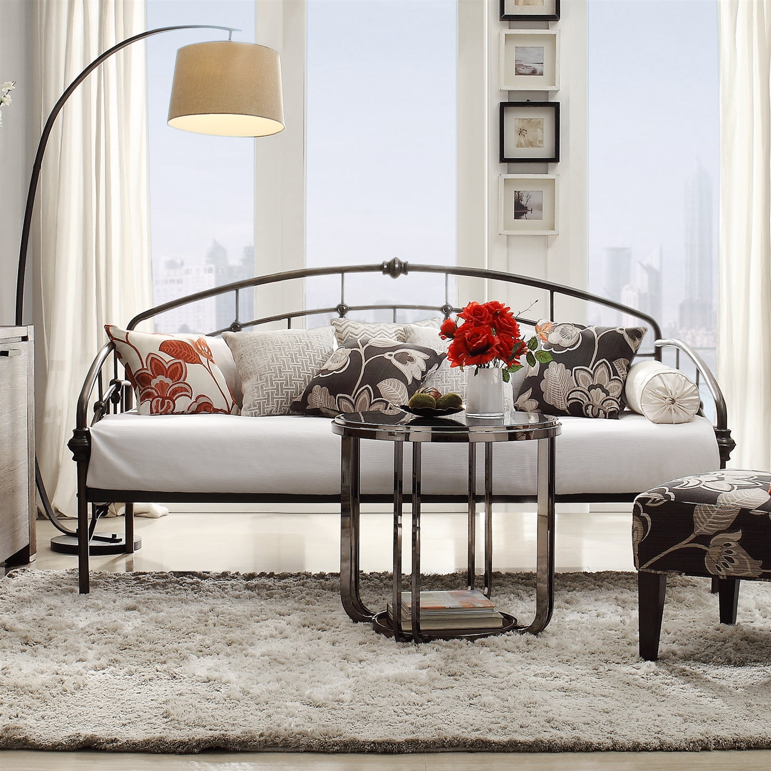 Twin Metal Daybed in Antique Dark Bronze Finish - Walmart.com