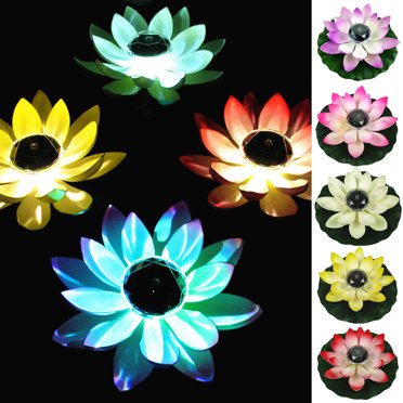 Visland Solar Floating Light -Floating Lotus Light Pool Floating Light ...