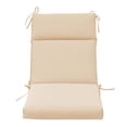 Beige Sand Camel High Back Outdoor Dining Chair Cushion Set Weather ...