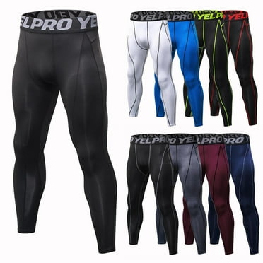 Mens Compression Pants Tights Running Gym Legging Long Base Layer ...