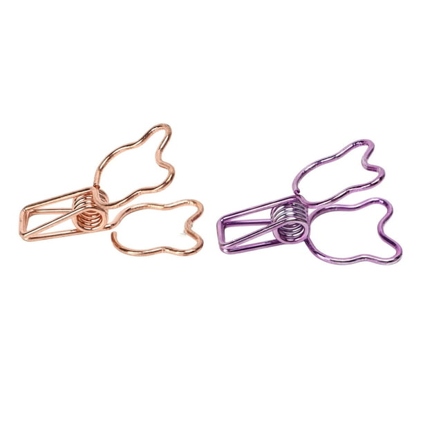 Little Bear Binder Clips100Pcs Bear Binder Clamps Hollow Binder Clamps ...